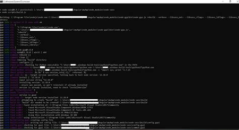 Visual Studio Code Cannot Create A New Angular Project Gyp Err Stack Overflow