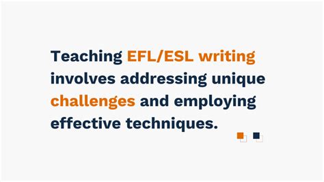 Effective Techniques For Teaching Efl Esl Writing