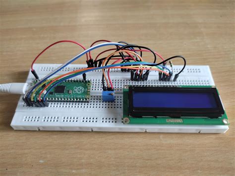raspberry pi pico and 16x2 lcd 3 steps with pictures instructables