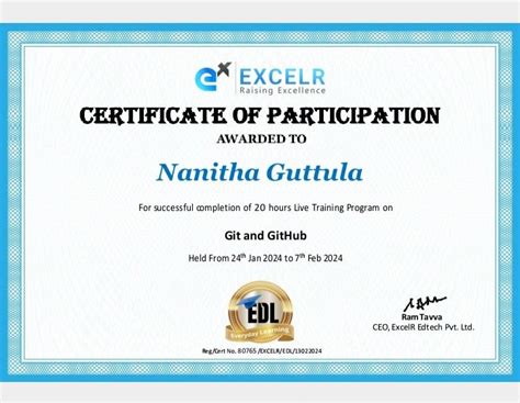nanitha guttula on linkedin excelr github