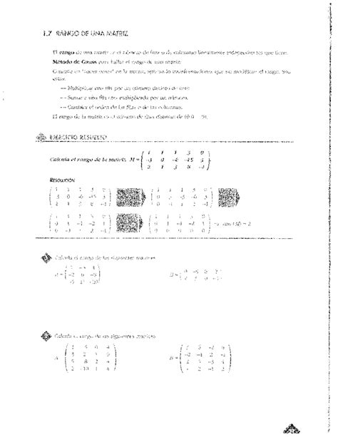12 rango de una matriz Matemáticas Studocu