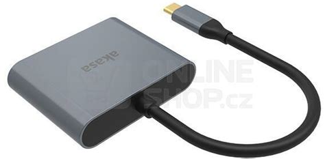 Diskuze Akasa Adaptér Usb Type C Na 2x Hdmi Ak Cbca26 18bk 18cm