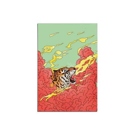 Muzik Tiger Legendary Tiger Red Postcard 明信片