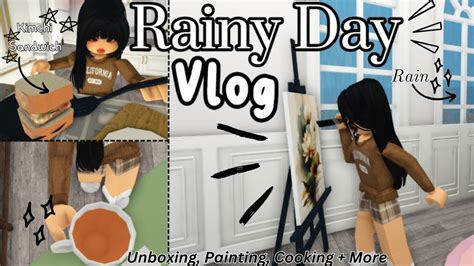 Rainy Day Vlog Living Alone Dairies Ep 2 Bloxburg Vlog Rp YouTube