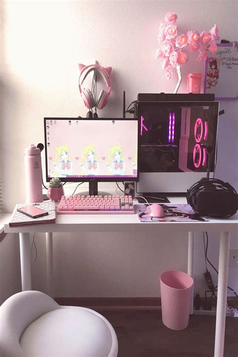 Anime Kawaii Cute Gaming Setup There Are 3 Main Admins On This Page