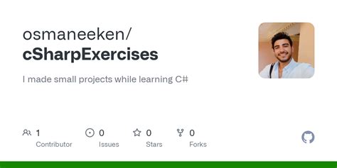Github Osmaneeken Csharpexercises I Made Small Projects While