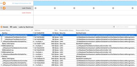 How To Use Xcode Instruments To Solve Leakage In Ios Hybrid App Ionic