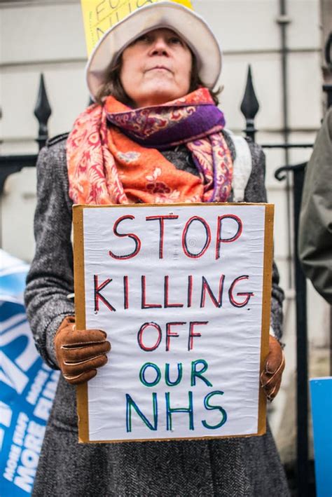 The Nhs In Crisis Demonstration Through Central London In Protest Of