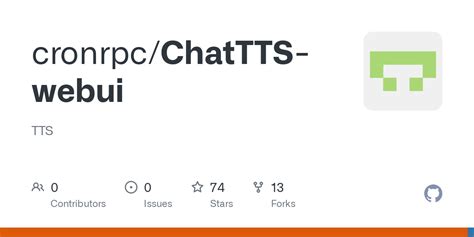 Github Cronrpc Chattts Webui Tts
