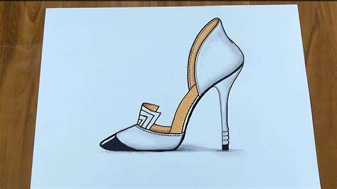 How To Draw Heels Step By Step