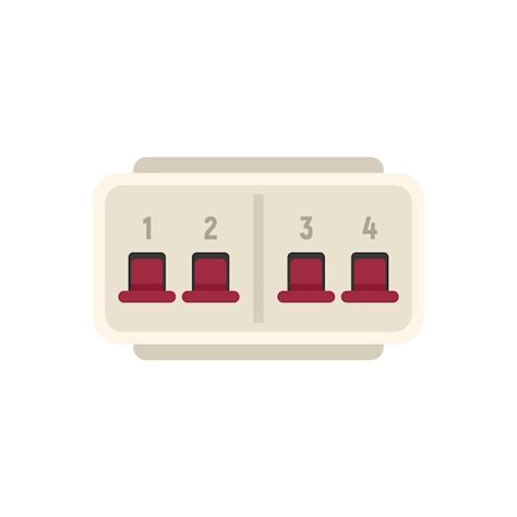 Premium Vector Switchboard Icon Flat Vector Circuit Box Safety Home
