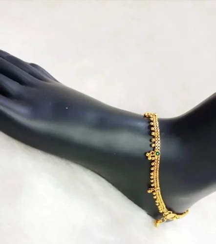 Latest Beautiful Alloy Gold Plated Anklets At ₹ 386 Gold Plated