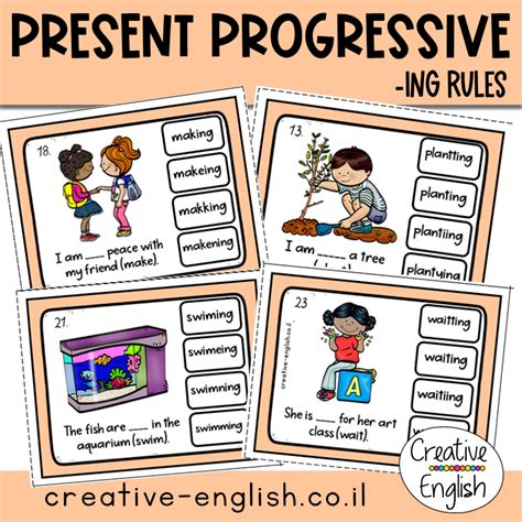 Present Progressive Ing Rules Creative English