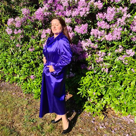 Sabrina Waterproof Single Breasted Mackintosh In Purpleblue Hamilton