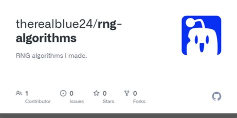 Github Therealblue24rng Algorithms Rng Algorithms I Made