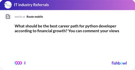 What Should Be The Best Career Path For Python Dev Fishbowl