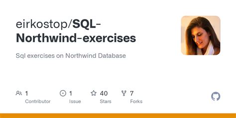 Github Eirkostopsql Northwind Exercises Sql Exercises On Northwind Database