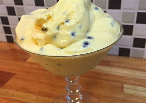 Helado De Maracuyá Receta De Pao Mor Cookpad