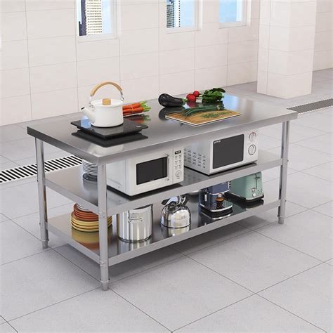 Cttc New Model Kitchen Table 304 Stainless Table Console Table Cooking