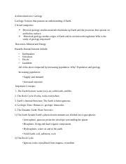 Importance Of Geology In Understanding Earth S Processes And Course Hero