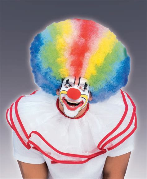 Adult Jumbo Rainbow Afro Clown Wig Johnnie Brocks