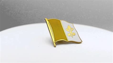 Vatican Flag Lapel Pin Maxflags Royal Flags