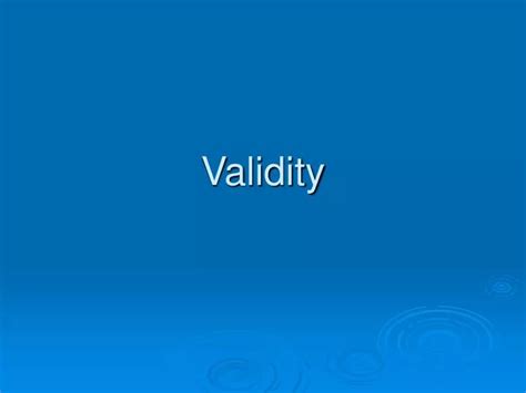 PPT Validity PowerPoint Presentation Free Download ID 1750871