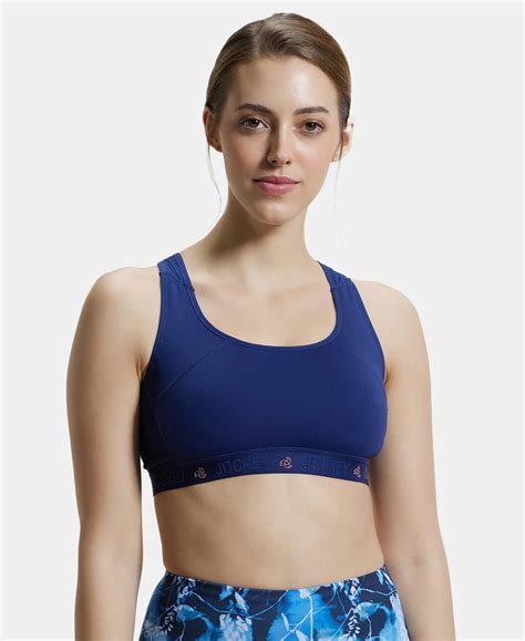 Buy Wirefree Padded Tactel Nylon Elastane Full Coverage Racerback
