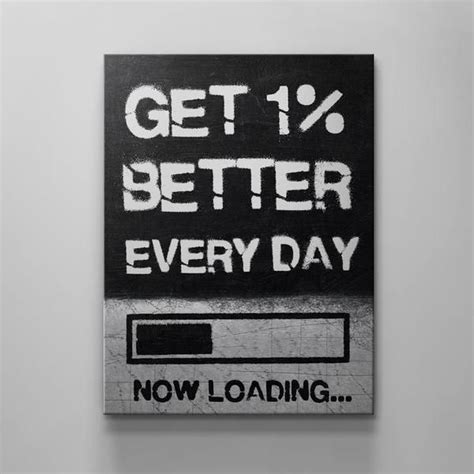 Get 1 Better Everyday Motivational Canvas Poster Wall Art Decor