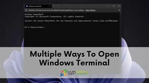 How To Open Windows Terminal Multiple Ways
