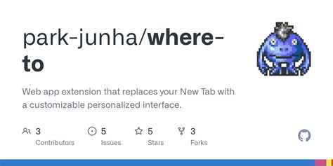 github park junha where to web app extension that replaces your new