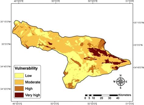 Groundwater Vulnerability Map Using The Original Drastic Model Download Scientific Diagram
