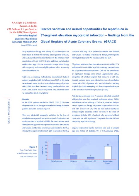 Pdf Practice Variation And Missed Opportunities For Reperfusion In St Segment Elevation