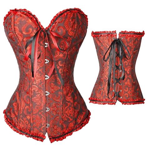 Women Corset Lace Up Tummy Control Jacquard Prevent Sagging Adjuatable
