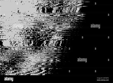 Random Distorted Black White Broken Glitch Screen Background Texture