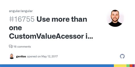 Use More Than One Customvalueacessor In One Input Field · Issue 16755