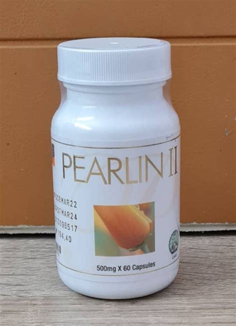 Pearlin Ii E Excel 500mg X 60 Capsules Qr Code Partially Removed