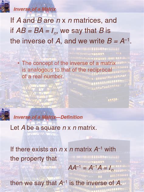 Matrix Inverse B Pdf Matrix Mathematics Determinant