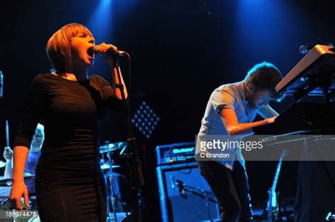 Eva Spence And James Spence Of Rolo Tomassi Perform On Stage At News