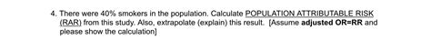Solved Descriptive Measures Relative Risk And Odds Ratio