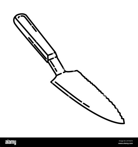 Hand Cutting Cake Knife Stock Vector Images Alamy