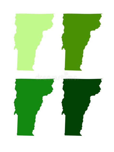 Mapa De Vermont Estado En La Regi N De Nueva Inglaterra De Los