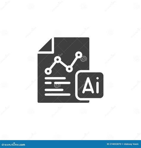 Ai Analysis Vector Icon Stock Vector Illustration Of Chart 274833870