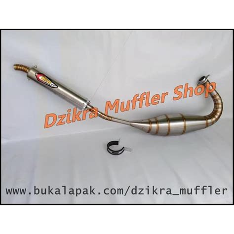 Jual Knalpot Creampie Titan Stainles Type ZZ1 Full Set For Ninja 150 R