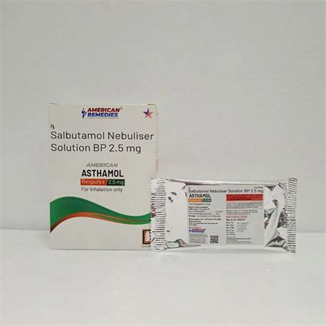 Asthamol Salbutamol Nebuliser Solution 1 Respules Treatment Asthma At ₹ 499 Piece In New Delhi