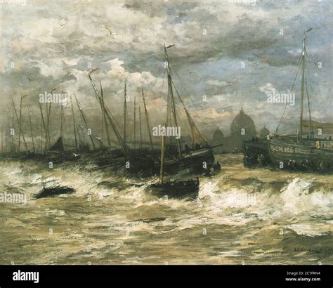 Mesdag Hendrik Willem De Storm Van 1894 Dutch School 19th Century