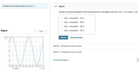solved consider the sinusoid shown in figure 1 part a