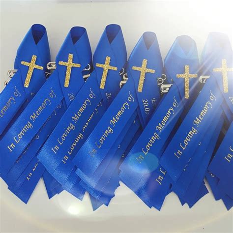 Personalised Funeral Ribbons In Loving Memory Pre Shaped Etsy UK