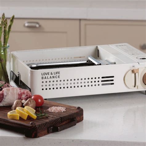 구이바다 캠핑 휴대용 소형 가스버너 가방 민트 러라벨 그리들 위모캠