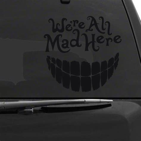 Alice In Wonderland Cheshire Cat Car Decal Car Decals Alice In